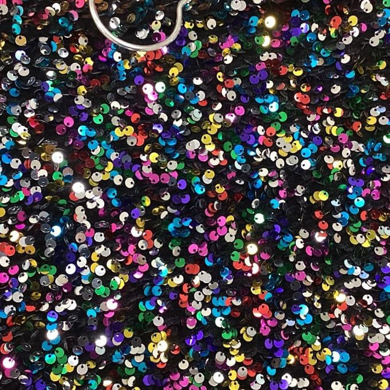 Multi Royal Stretch Velvet Sequin Fabric, Glitter Spandex Material ...