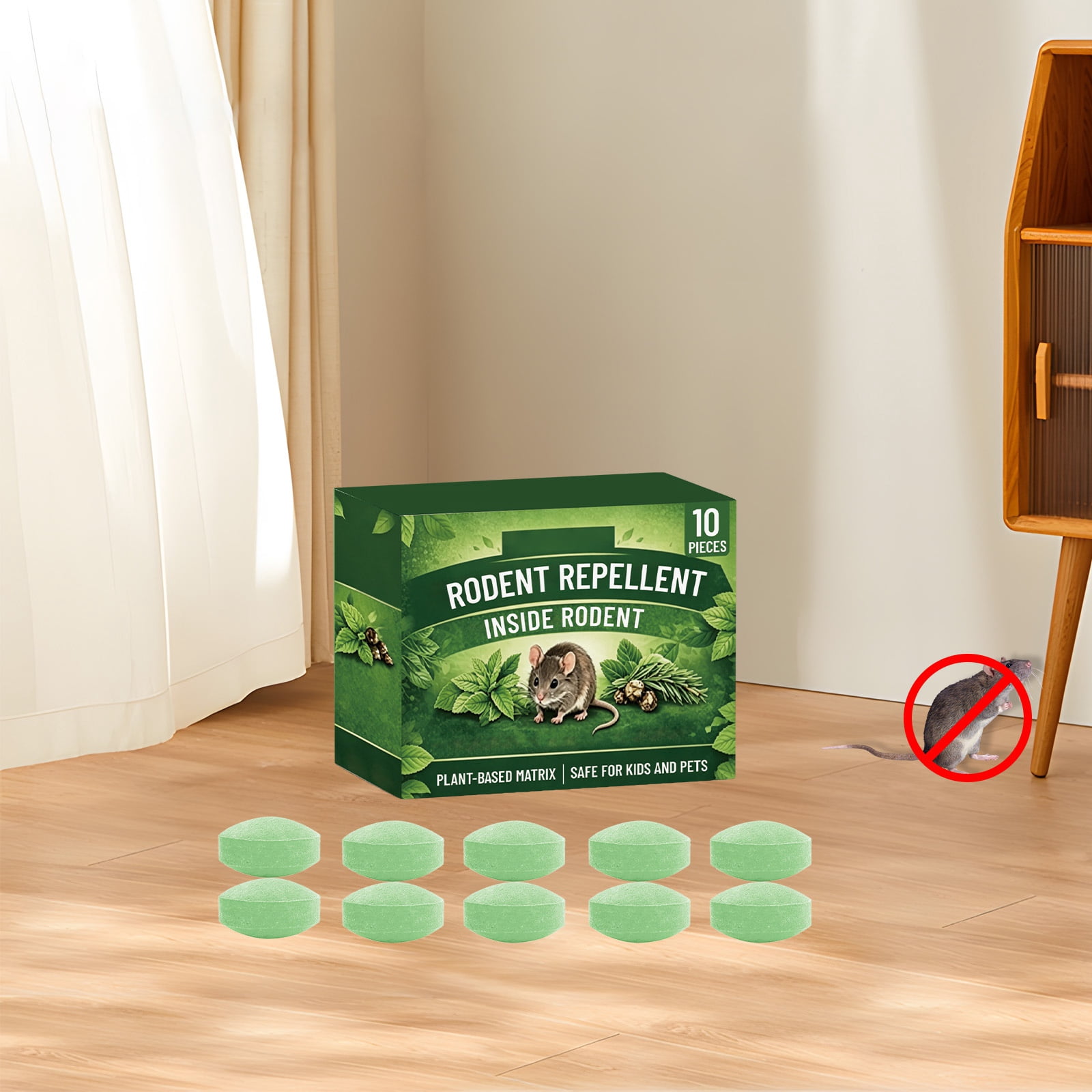 Multi-Scenario Rat Poison Pellets, 1 Pack (3 Mesh Bags + 10 Pcs Pellets ...