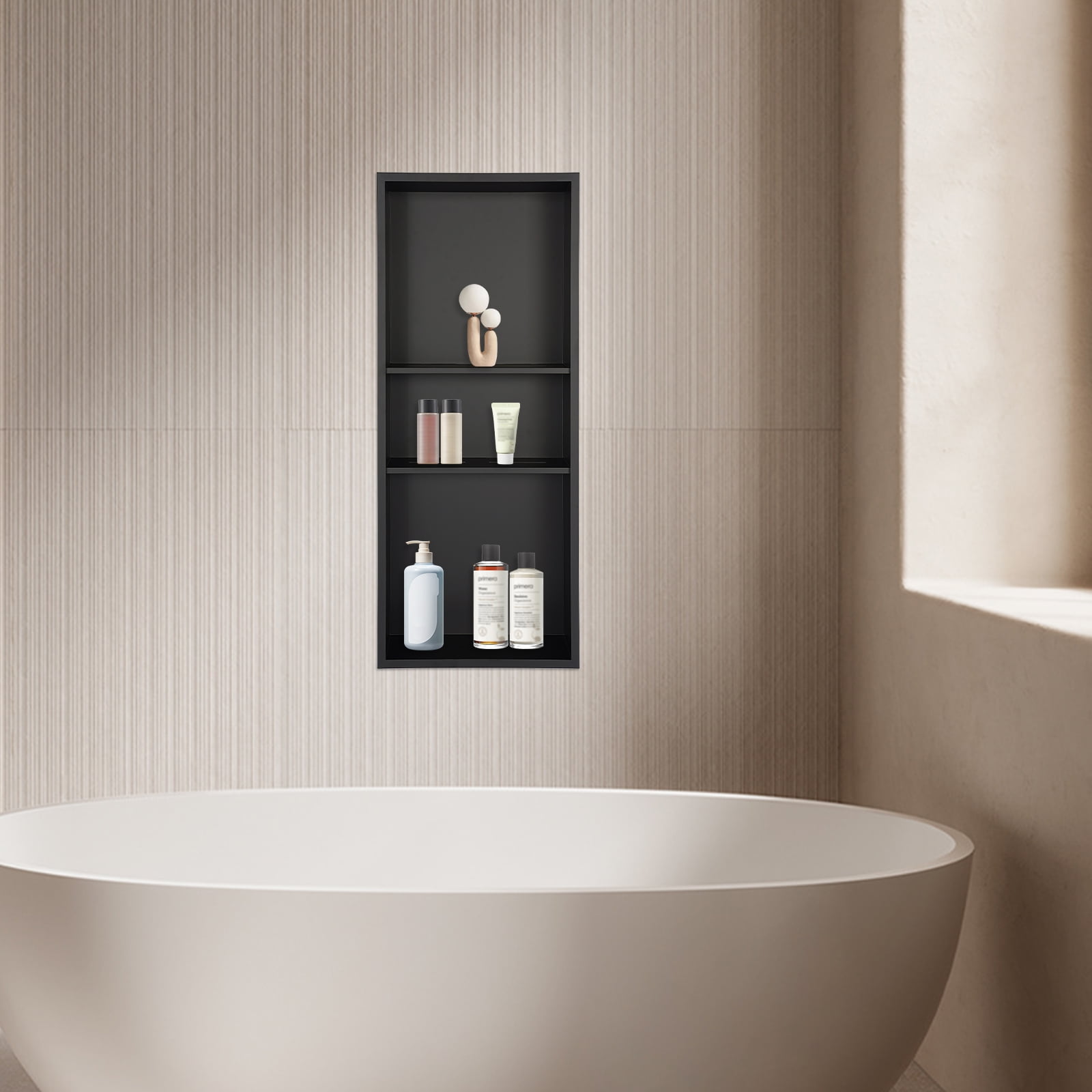 Multi-Scene Embedded Wall Shelf – 20kg Load, 31.1in Outer Height, 304 ...