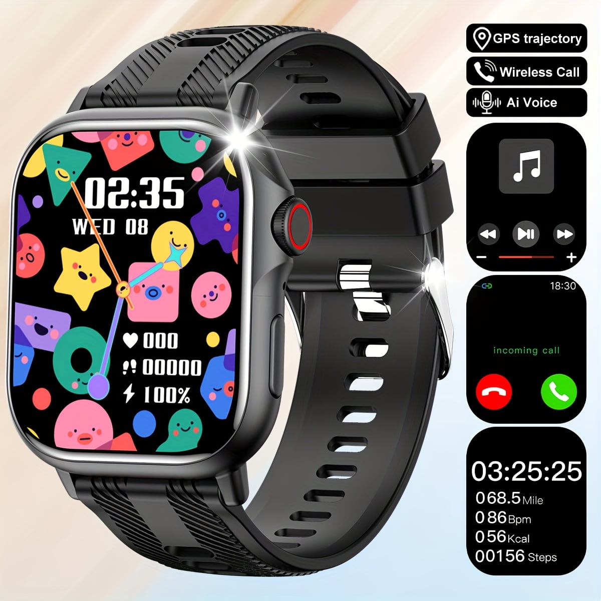 Multi-Scene Leisure Smartwatch with HD Touch Screen, 10-Day Battery ...