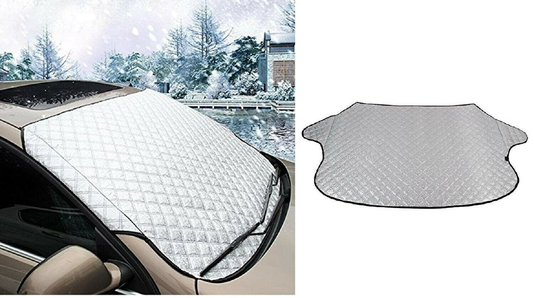 Multi Season Dual Purpose Snow and Sun Car Windshield Protector Snow ...