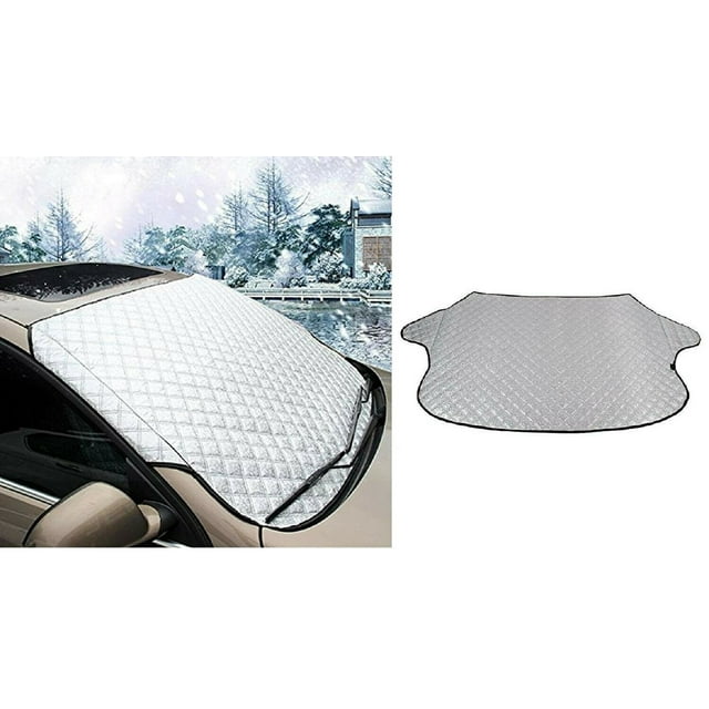 Multi Season Dual Purpose Snow and Sun Car Windshield Protector Snow ...