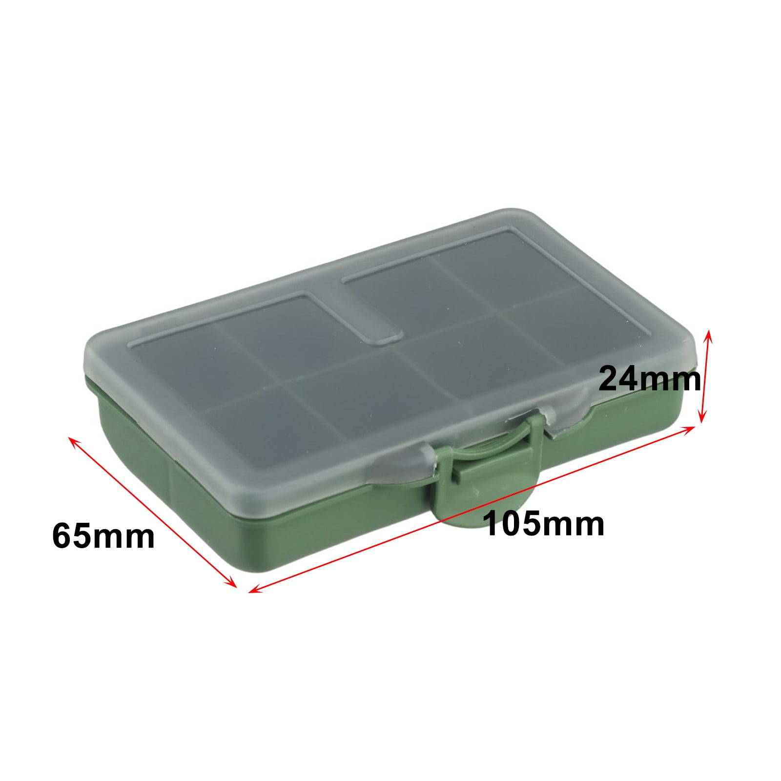 Multi-Section Fishing Gear Container Portable Green Pp Tackle Box With ...