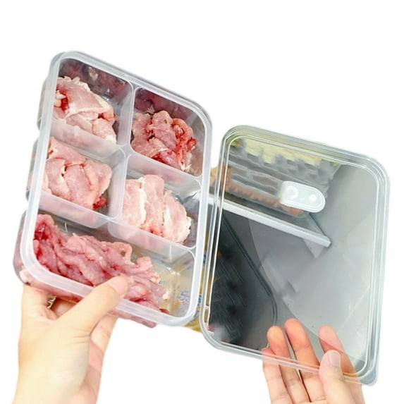 Multi-Section Meal Prep Container with Vented Lids, Stackable for ...