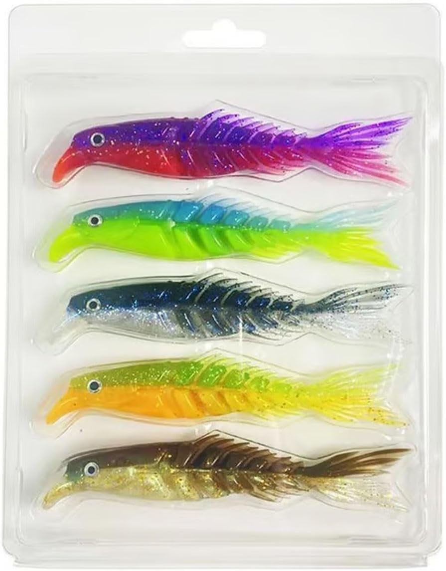 Multi Segments Soft Lures Multi-Jointed Soft Bait Set for Bass, Trout ...