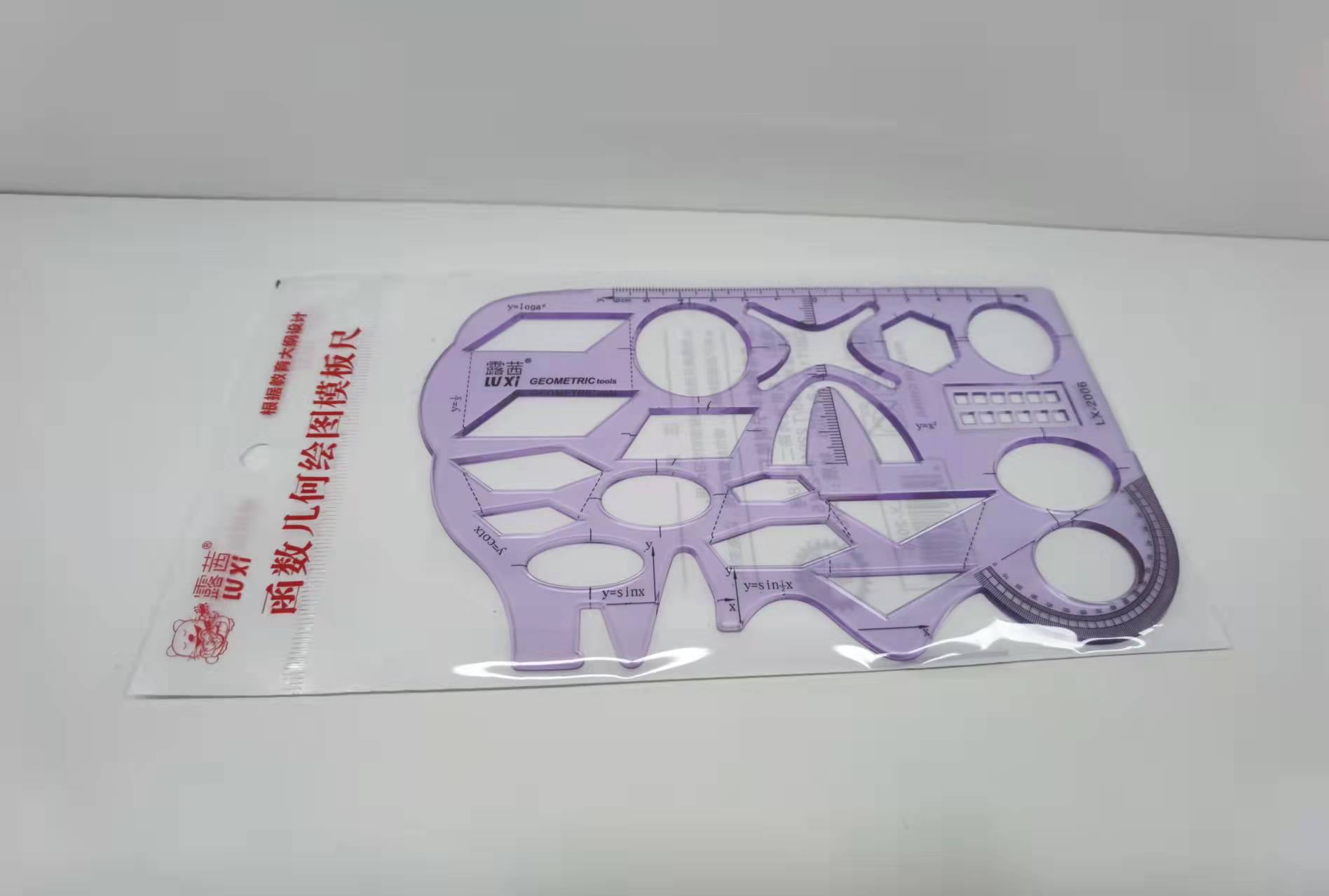 Multi Shaped Plastic Collapsible Ruler Painting Drawing Template Oval ...