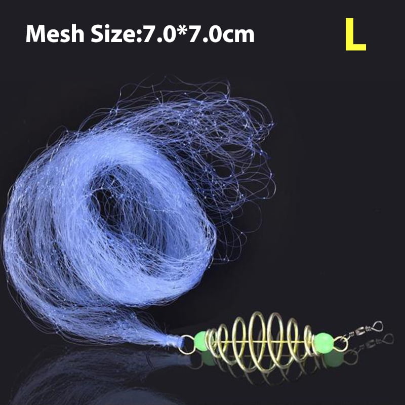 Multi Size Fishing Net Trap Mesh Luminous Netting Fishnet Tackle Design ...