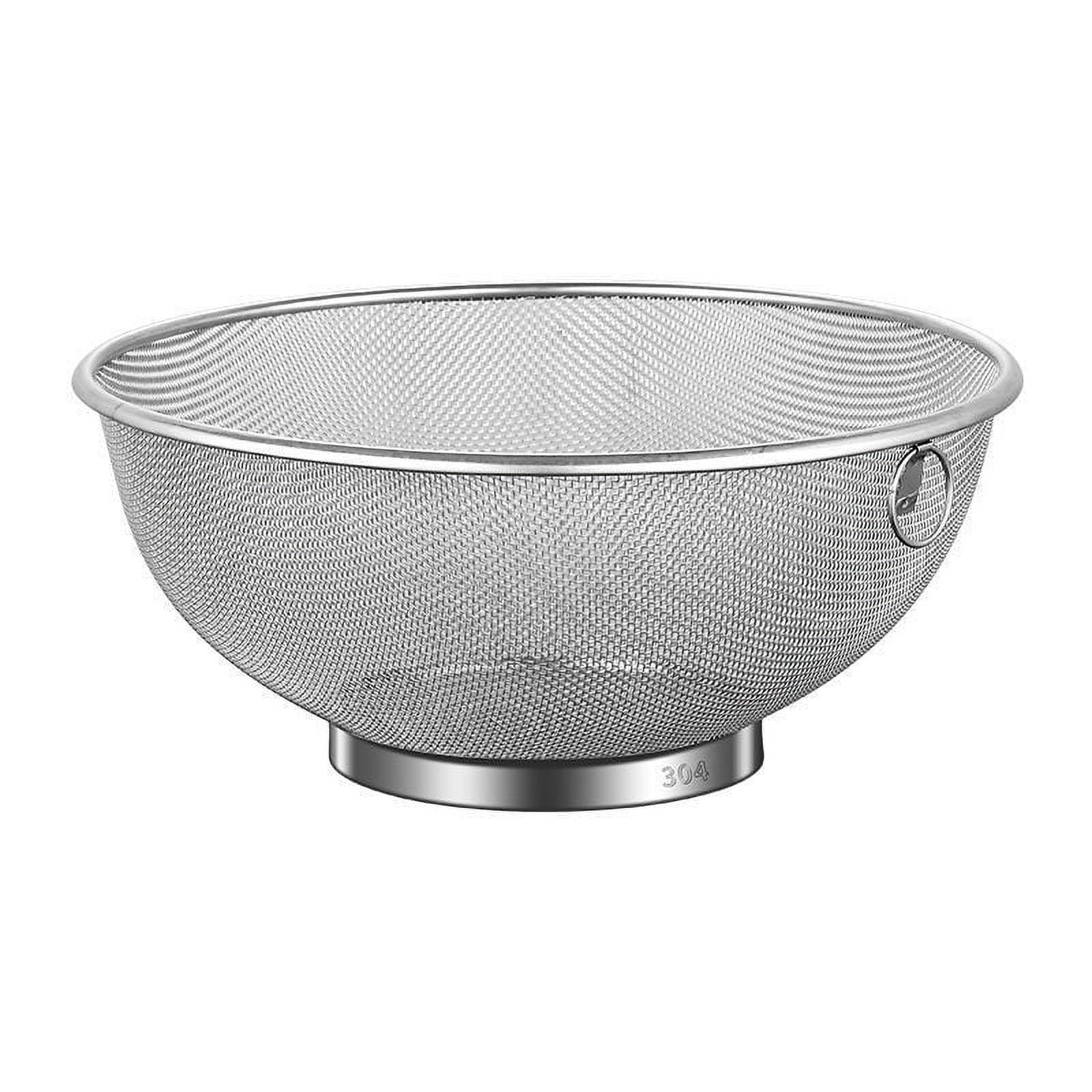 Multi-Size Kitchen Strainer Set - Stainless Steel Mesh Colander with ...