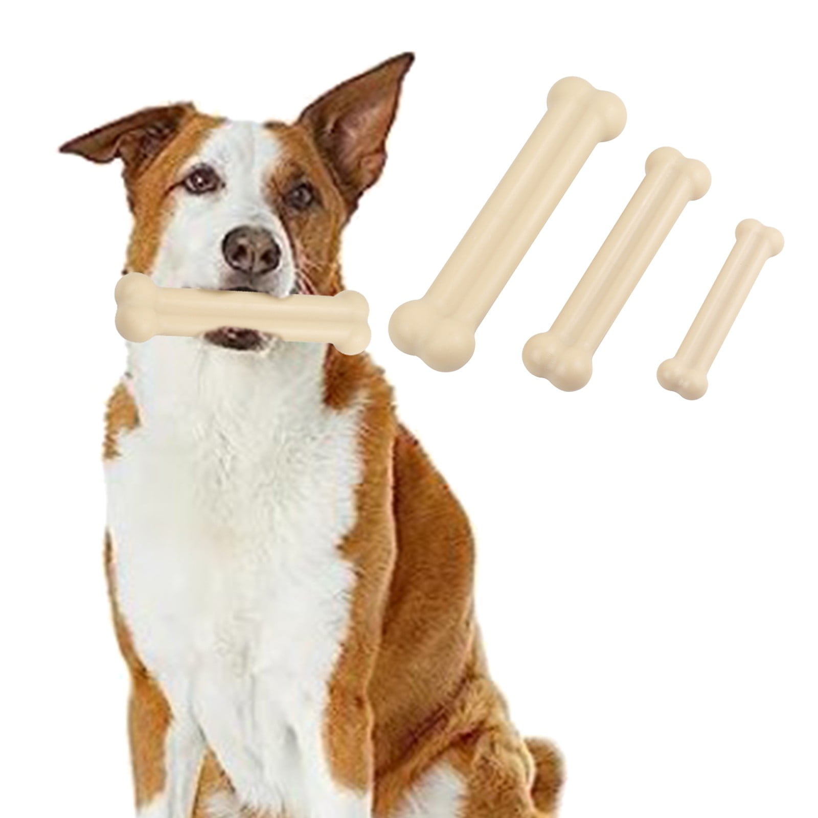 Multi Size Pet Toy Chew Bone Dog Chew Toy Bone Indestructible Dog for Aggressive Chewers Large ...