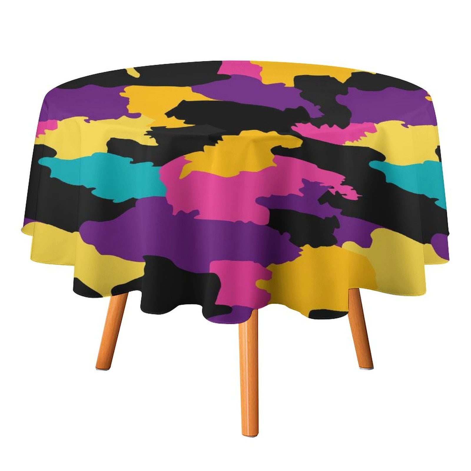 Multi-Size Round Tablecloth Durable And Easy To Clean Wireless Head ...