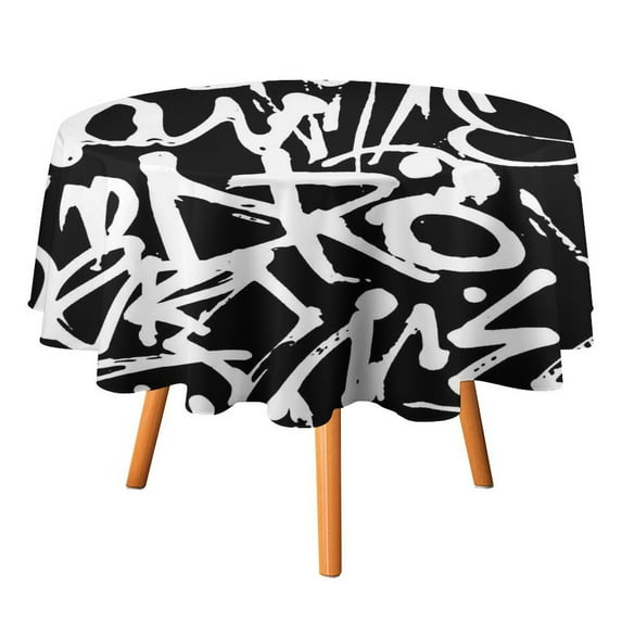 Multi-Size Round Tablecloth Durable And Easy To Clean Wireless Head ...