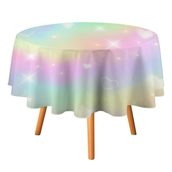 Multi-Size Round Tablecloth Durable And Easy To Clean Wireless Head ...