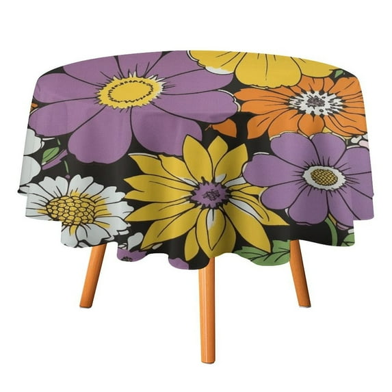 Multi-Size Round Tablecloth Durable And Easy To Clean Wireless Head ...