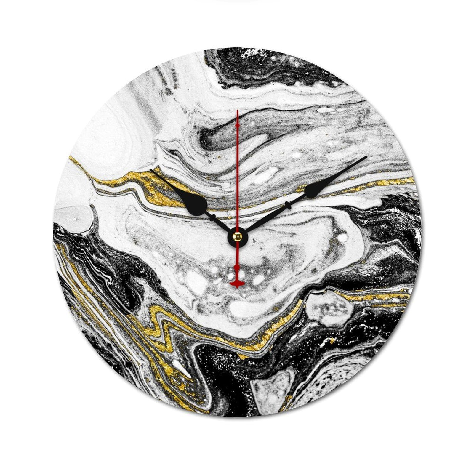 Multi-Sized Wooden Wall Clocks With No Scale Silent Countdown Easy To ...