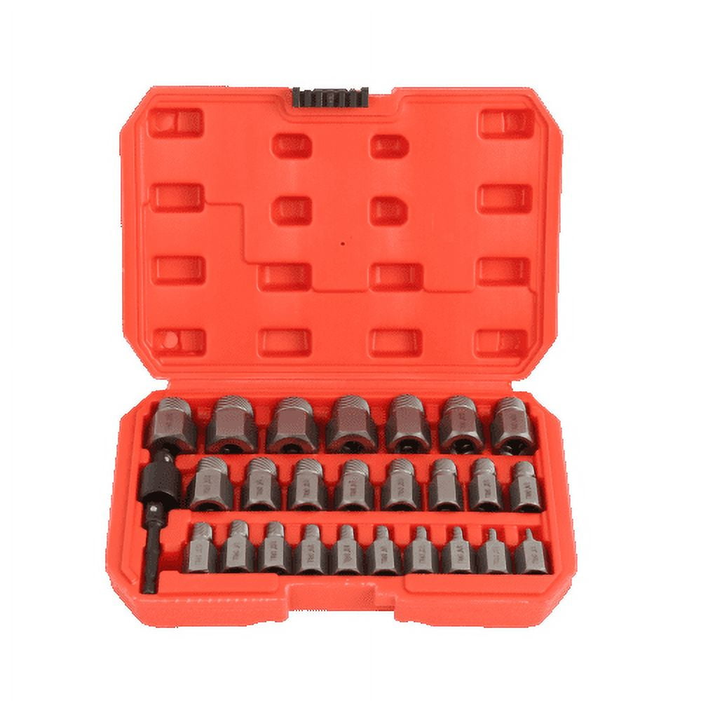 Multi-Spline Screw Extractor Set Hex Head Bit Socket Wrench Bolt ...