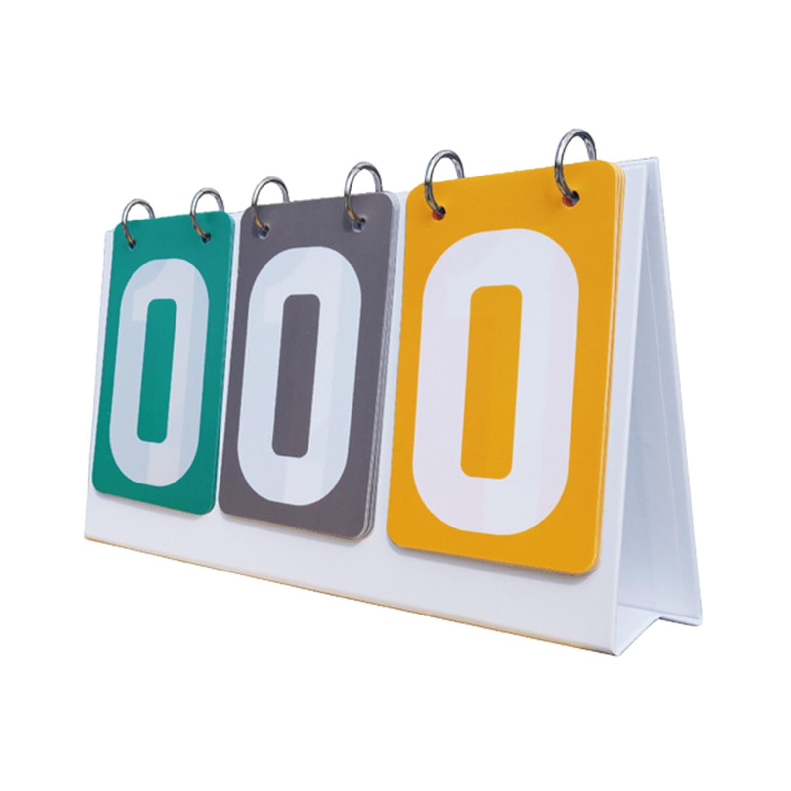 Multi Sports Scoreboard 3 Digit Tabletop Score Flippers for Coaches ...