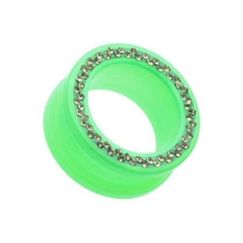 Multi-Sprinkle Dot Neon Acrylic Flesh Tunnel Ear Gauge Plug - Walmart.com