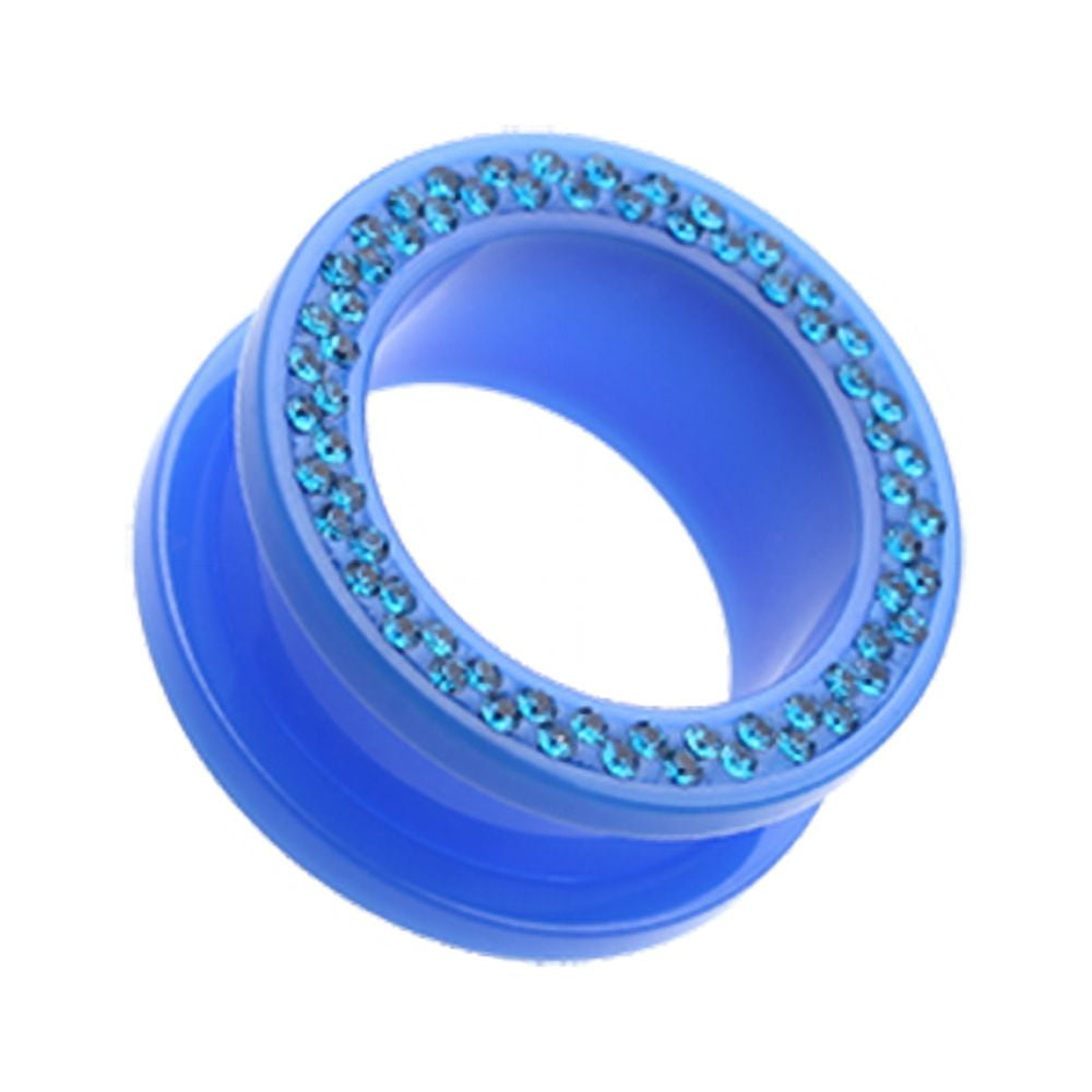 Multi-Sprinkle Dot Neon Acrylic Flesh Tunnel Ear Gauge Plug - Walmart.com