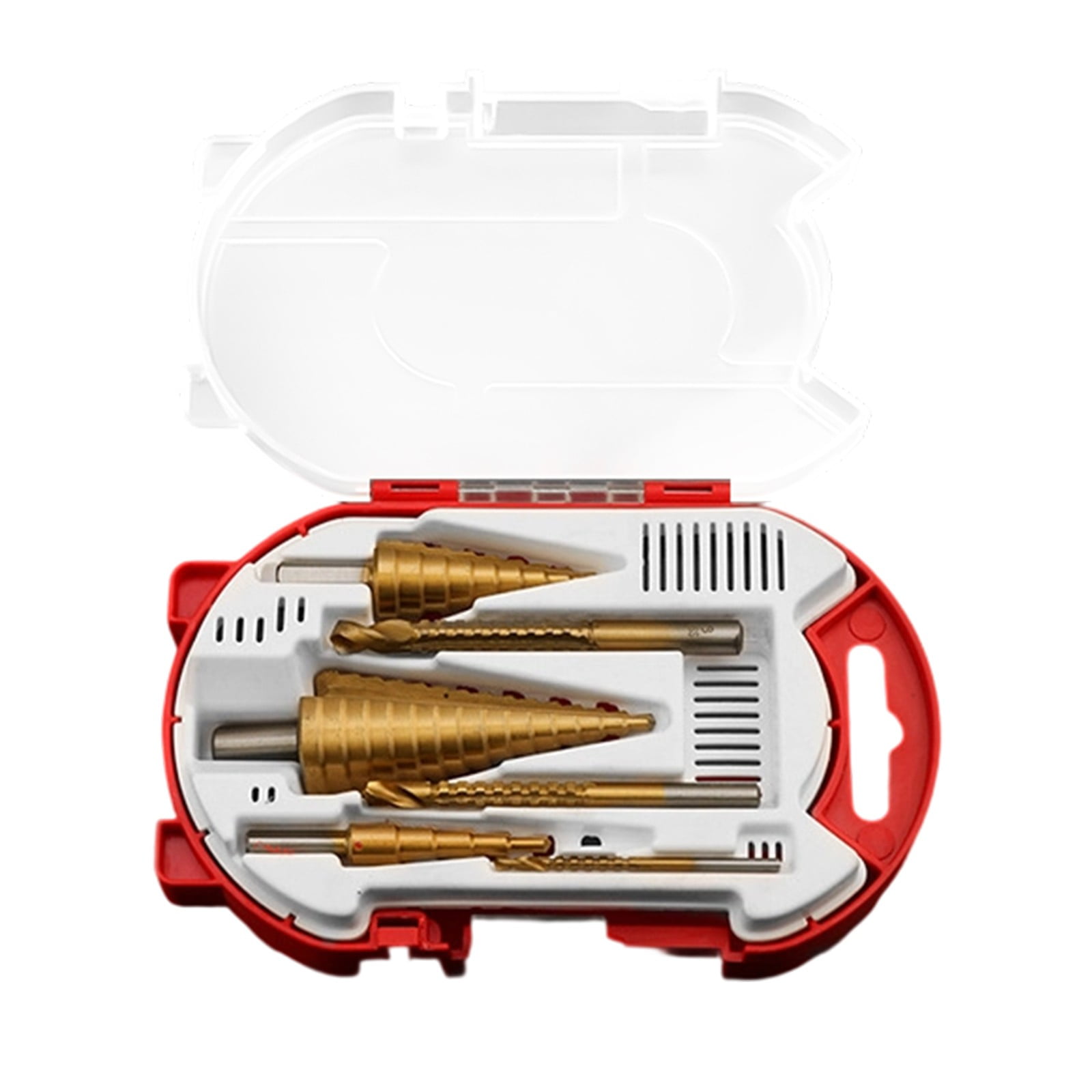 Multi Stage High Speed Steel Drill Set with 3 Sizes Step Twist Bits ...