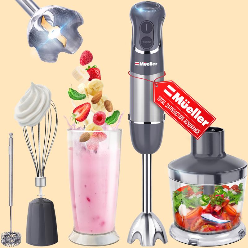 Multi Stick 800W Immersion Blender, 12 Speeds, Titanium Steel Blades ...