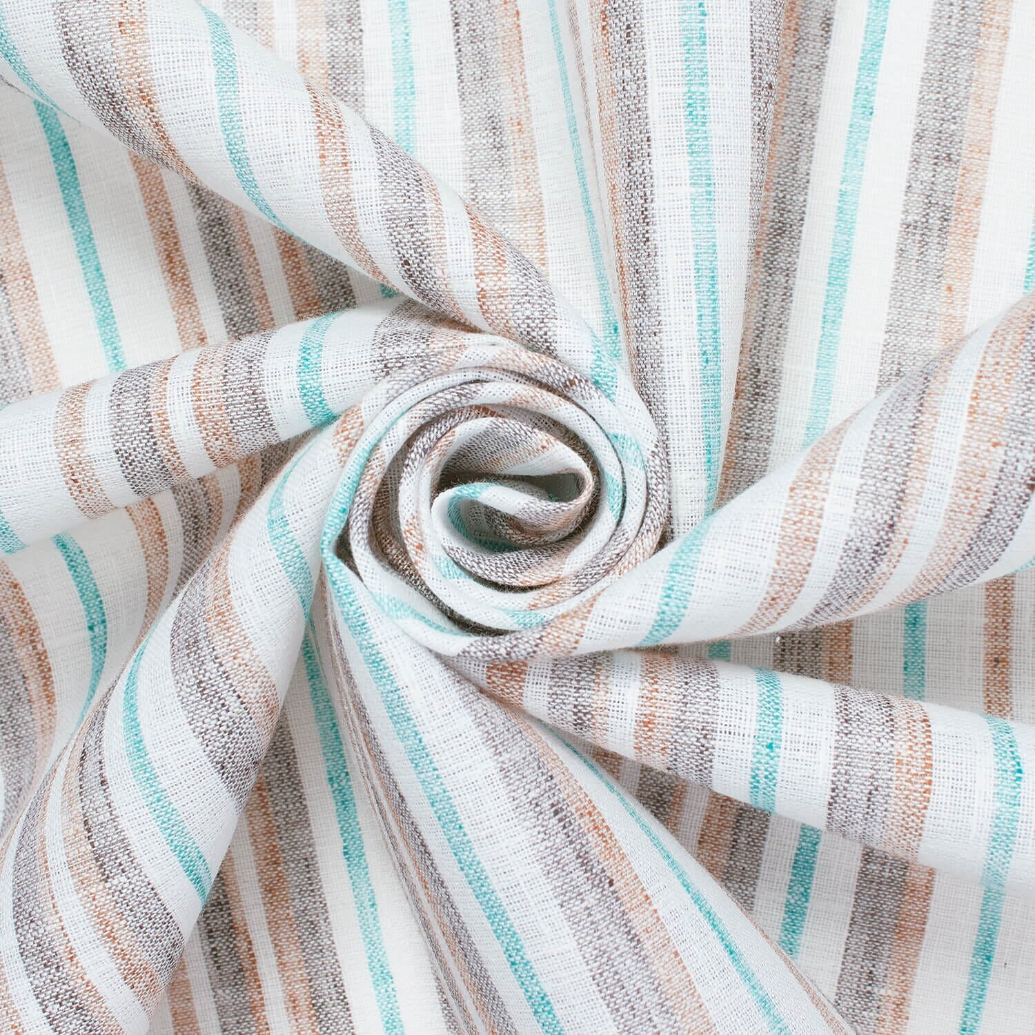 Multi Stripe Polyester Cotton Linen-Look (57/58 Inch) Lightweight ...
