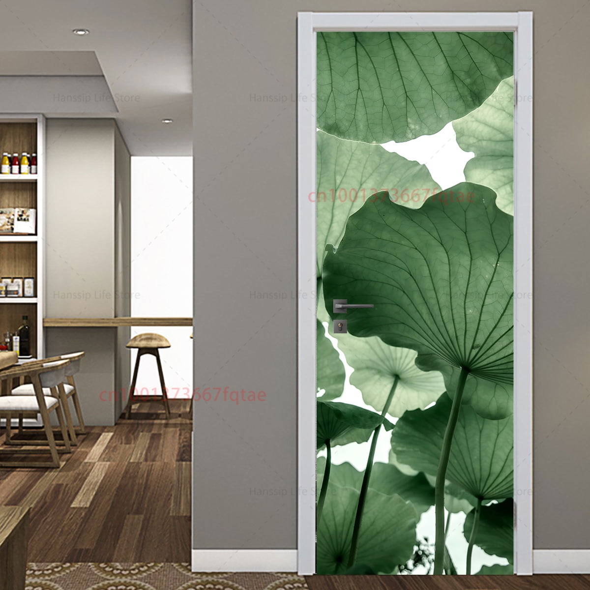 Multi Styles Door Design Wallpaper Decoration Tiling Floral Wine Glass ...