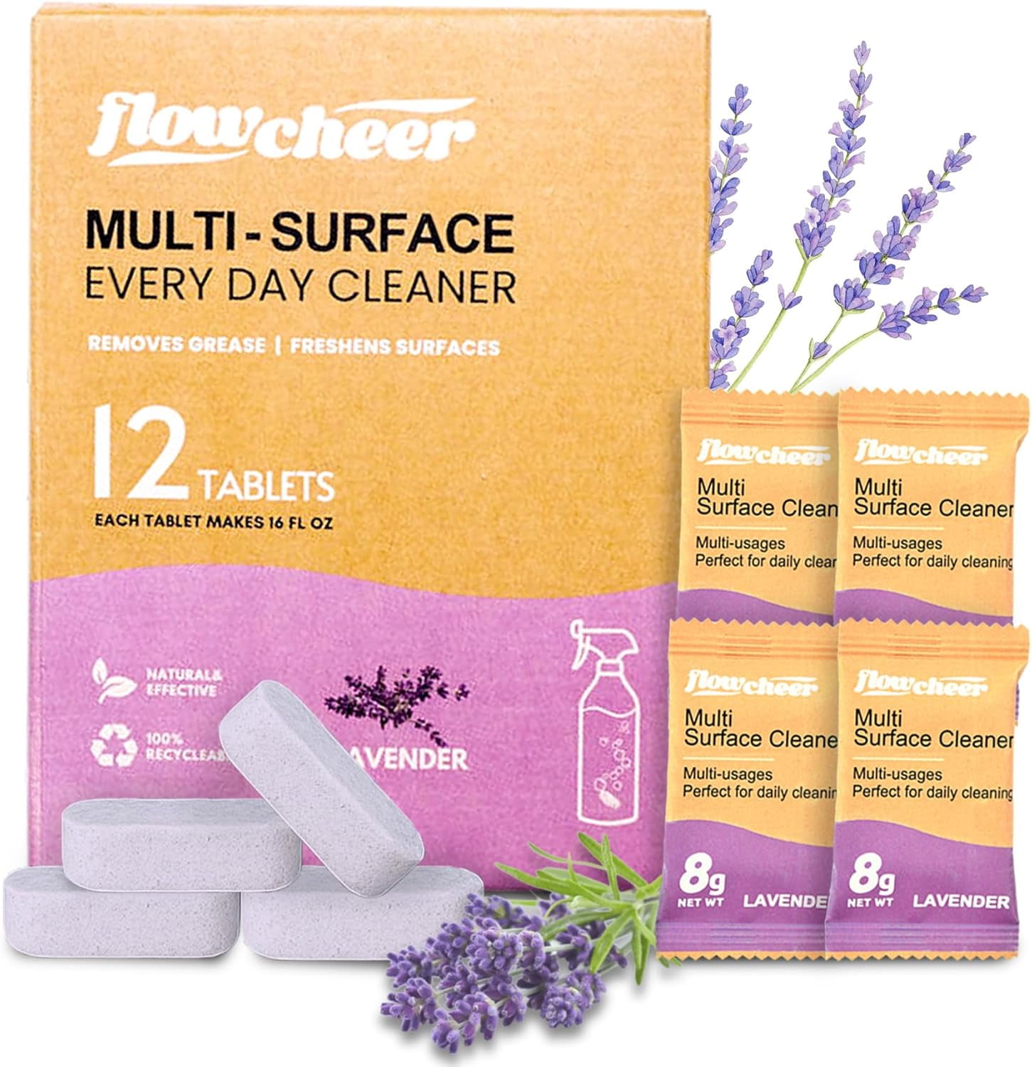 Multi Surface Cleaner Refills -All Purpose Cleaning Tablets-Makes 192 ...