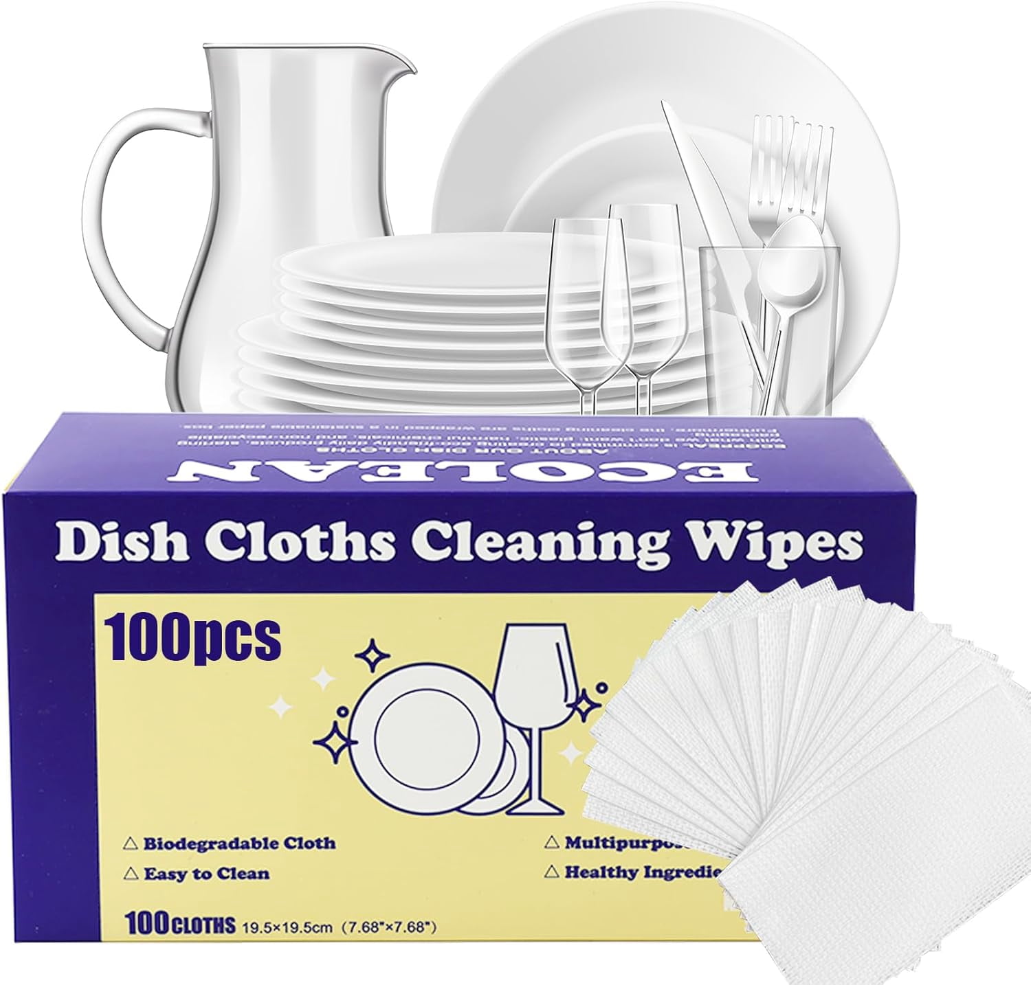 Multi-Surface Dish Cleaning Cloths | Soap Pre-load | Concentrated Plant ...