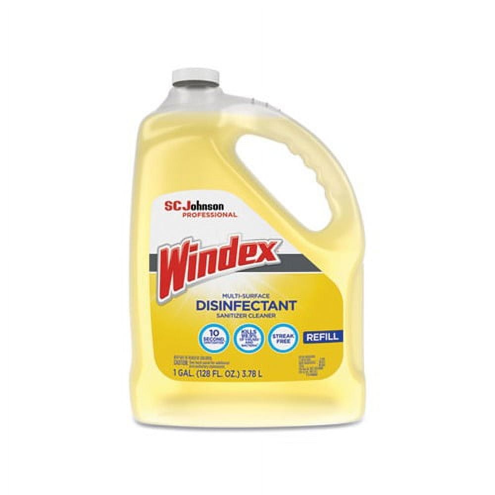 Windex, Multi-Surface Disinfectant Cleaner, 1 gal Bottle, Citrus Scent ...