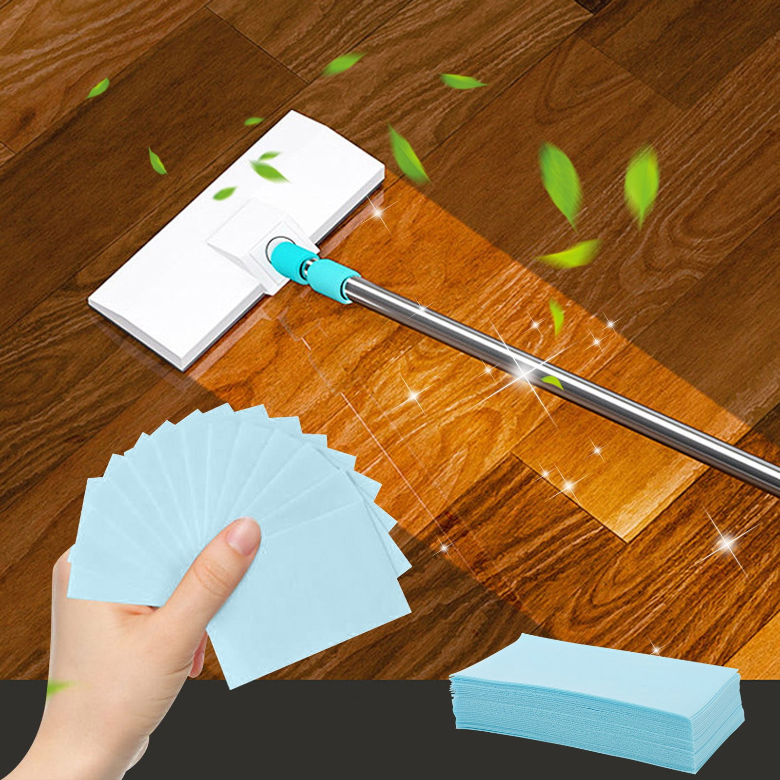 Multi-Surface Floor Disposable Wet Cleaning Pads, 30 Pieces Residue ...