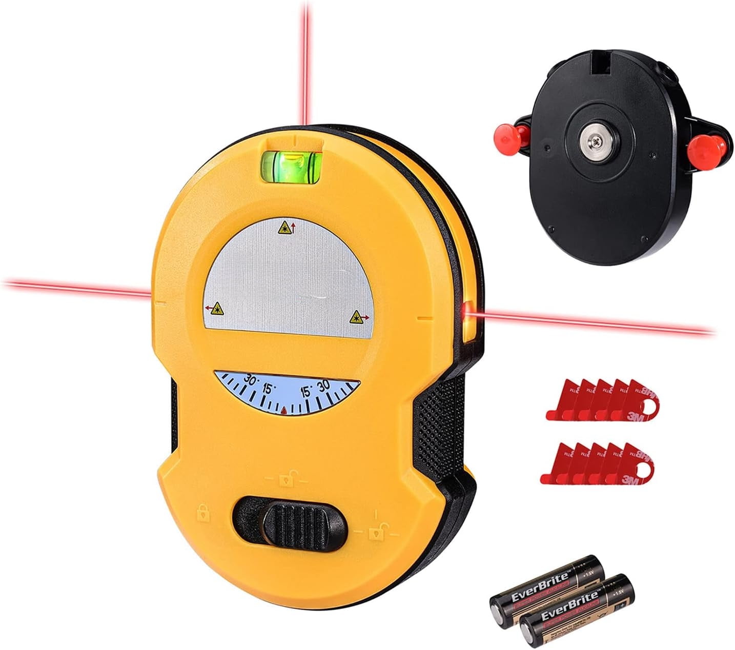 Multi Surface Laser Level LED Light Vial, 30Ft Horizontal & Vertical ...
