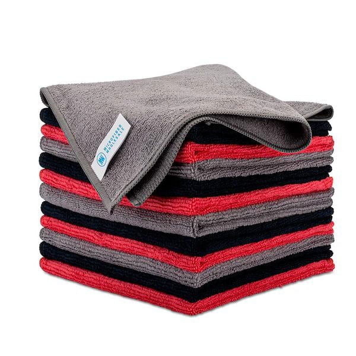 Multi-Surface Microfiber Towel – 12 Pack | Premium Cleaning Cloth | Clean, Buff, Dust, Polish ...