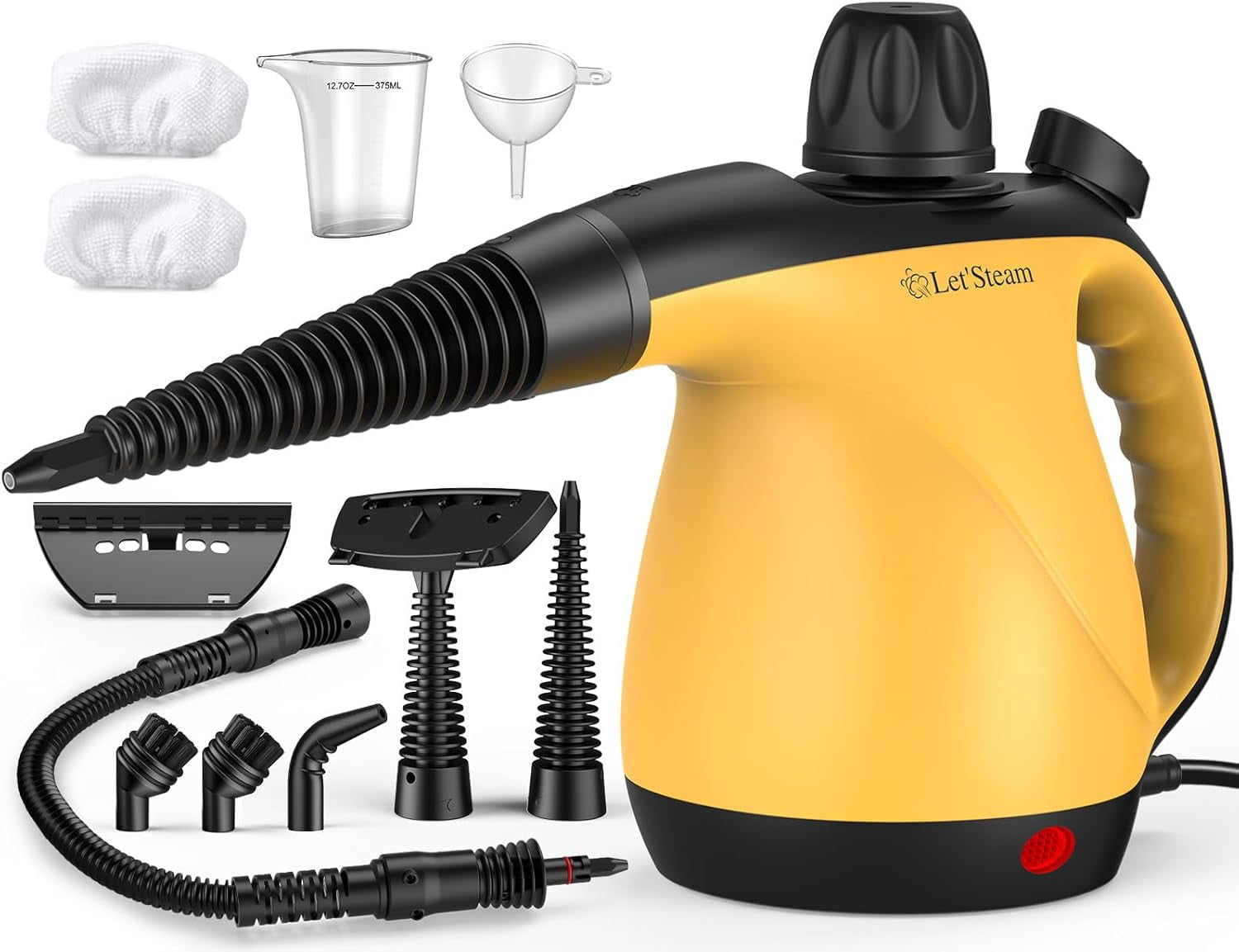 Multi-Surface Portable Steam Cleaner with 11Pcs Accessories, Chemical ...