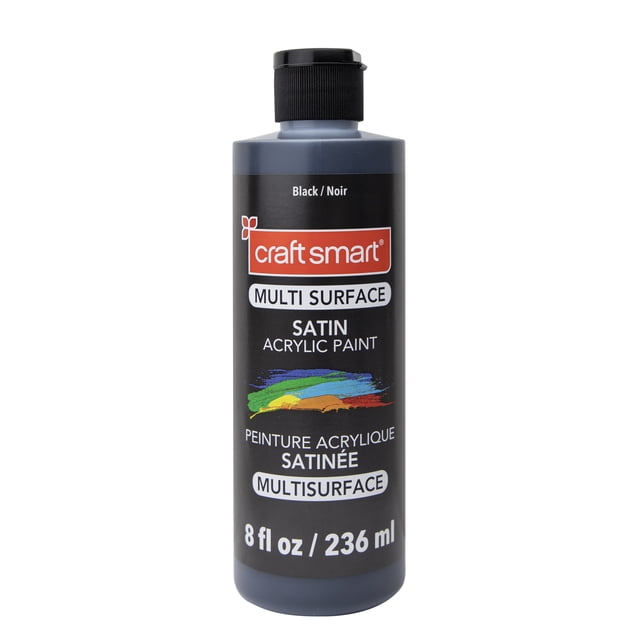 Multi-Surface Premium Satin Acrylic Paint by Craft Smart® - 8oz ...