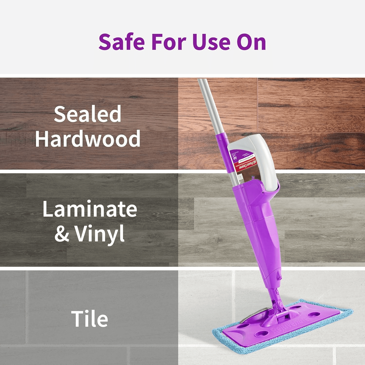 Multi-Surface Spray Mop All-in-One Kit Cleans and Revitalizes Floors, 1 ...