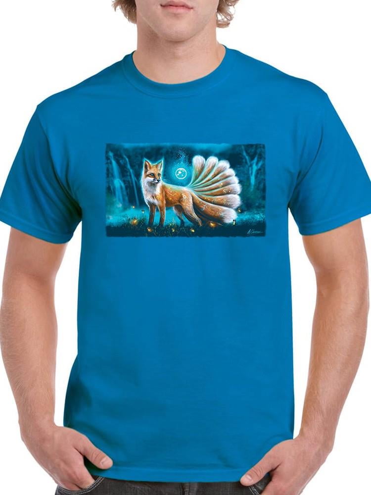 Multi Tailed Fox T-Shirt Men -Anthony Chirstou Designs, Male Small ...