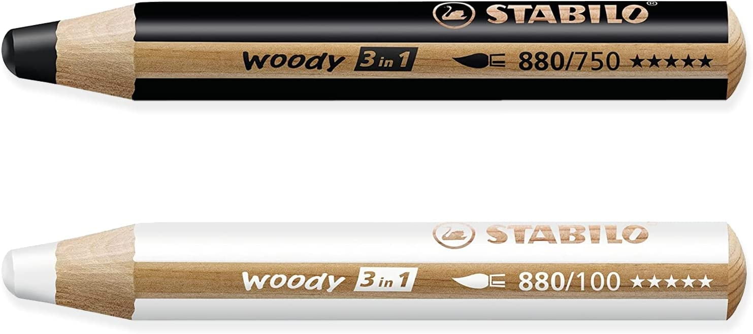 Multi-Talented Pencil - STABILO Woody 3-in-1 - Pack of 2 Pencils ...