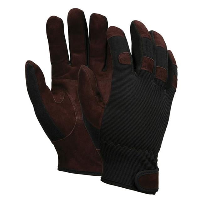 Multi-Task Black & Brown Economy Leather Glove, Medium - Walmart.com