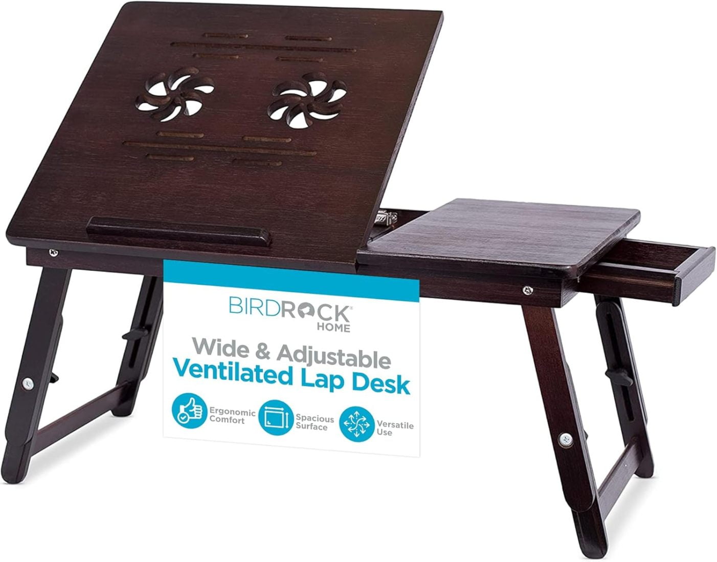 Multi Tasking & Ventilated Lap Desk | Folding & Standing Adjustable ...