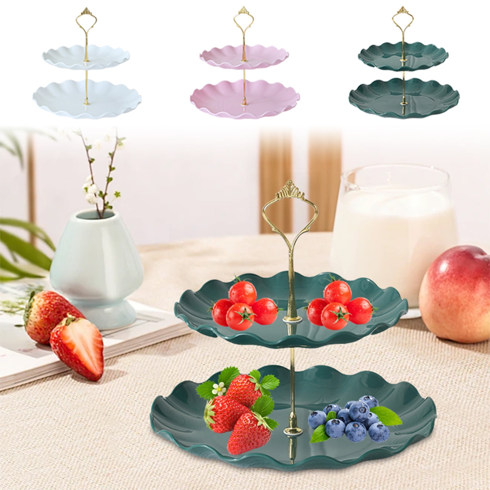 Multi Tier Serving Stand, Wedding Party Cake Stand, Stable Plastic ...