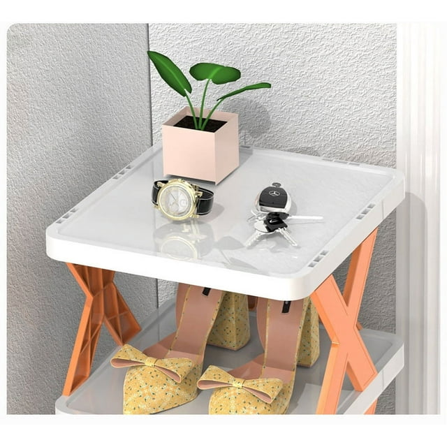 Multi Tier Shoe Rack, Foldable 2 Tier Shoe Storage Organizer ...