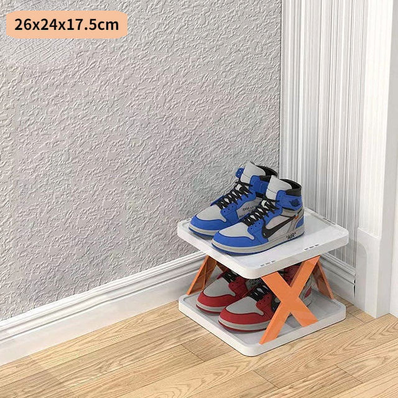 Multi Tier Shoe Rack, Foldable 2 Tier Shoe Storage Organizer ...