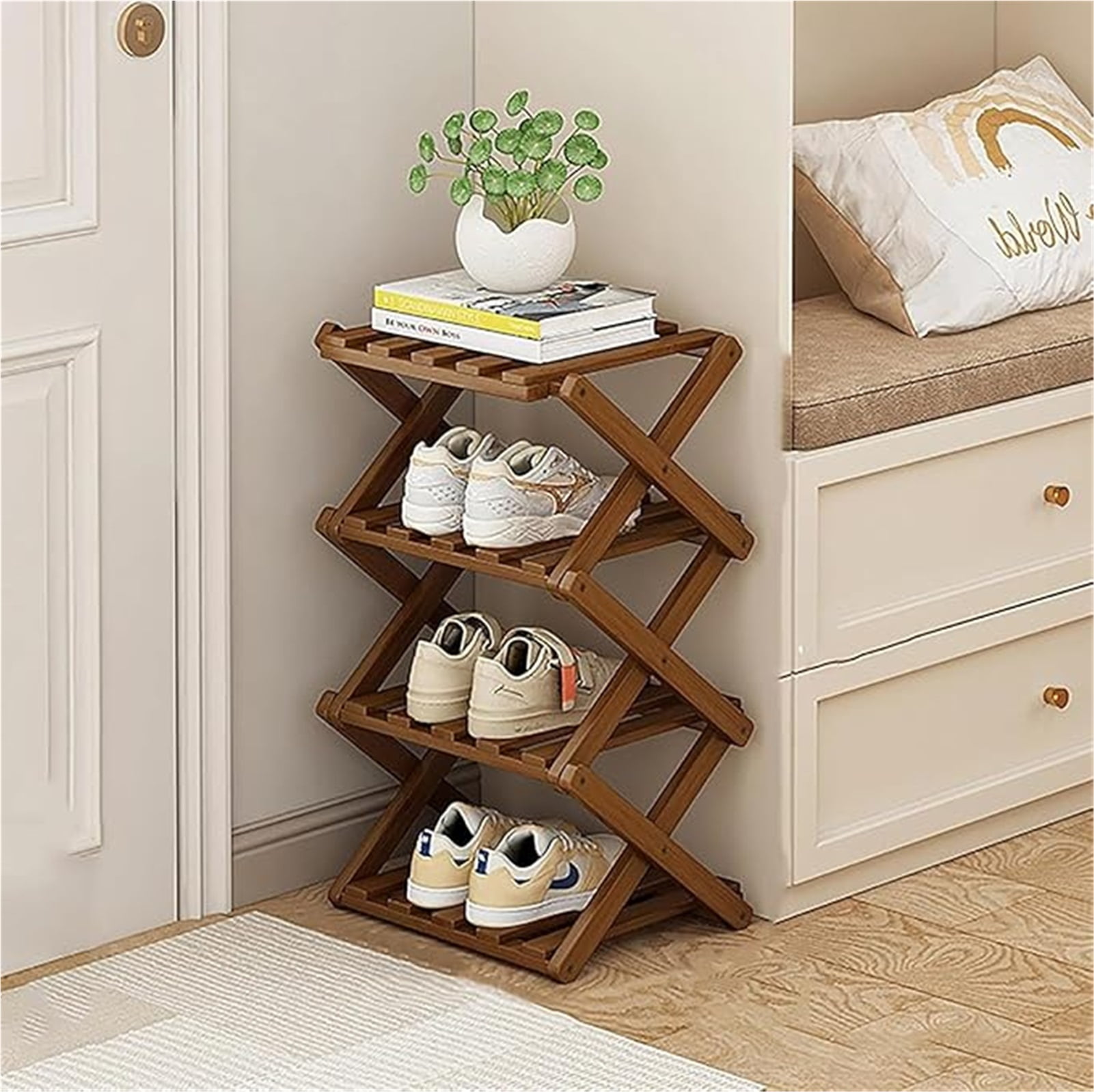 Multi Tier Shoe Rack,Shoe Racks Storage,Narrow Shoe Rack,No ...
