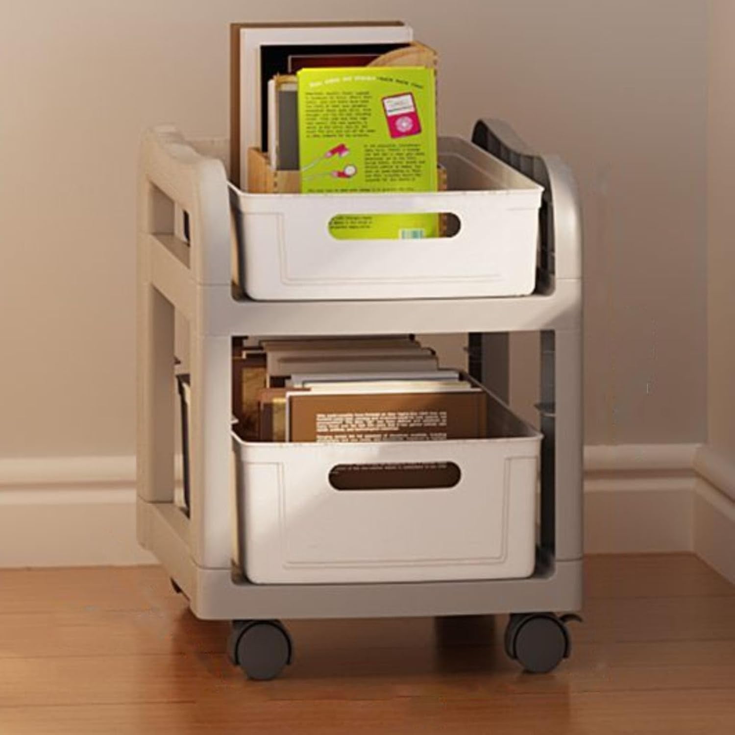 Multi-Tier Storage Cart with Drawers, Toys Organizer Unit, Simple ...
