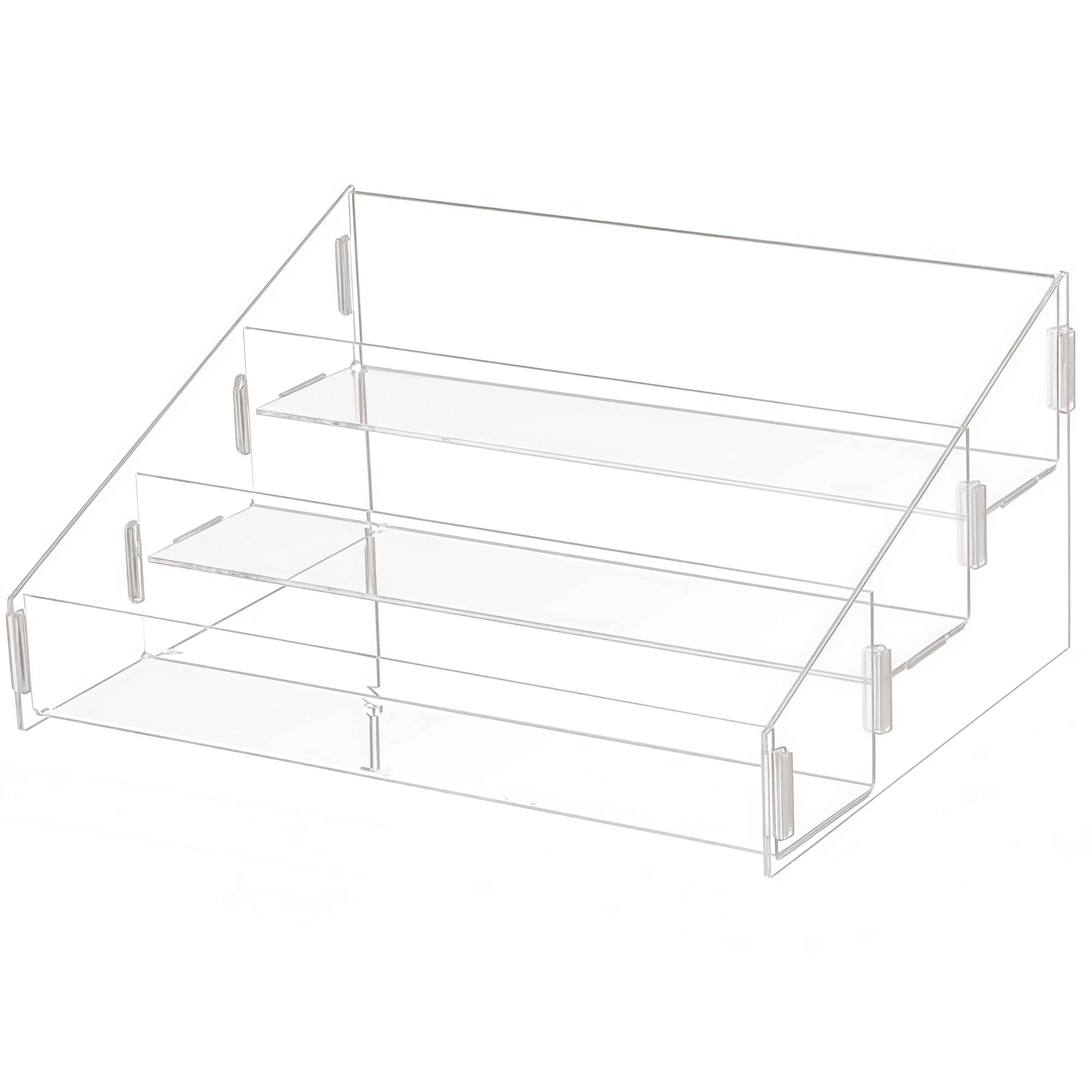 Multi-Tiered Acrylic Showcase Stand Clear Display Rack for Collectibles ...