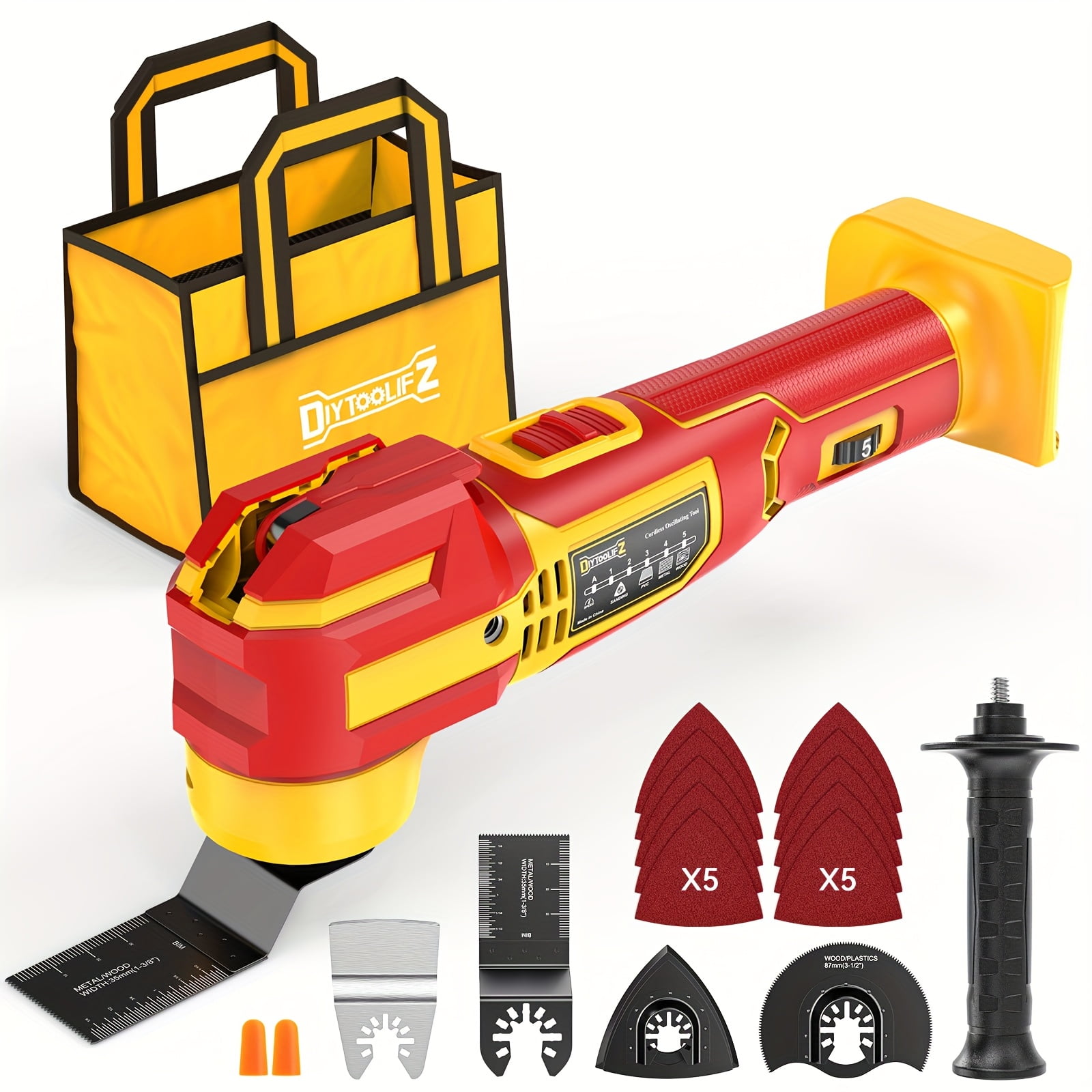 Multi Tool For 20V Max Battery: Cordless Oscillating Tool - 6 Variable ...