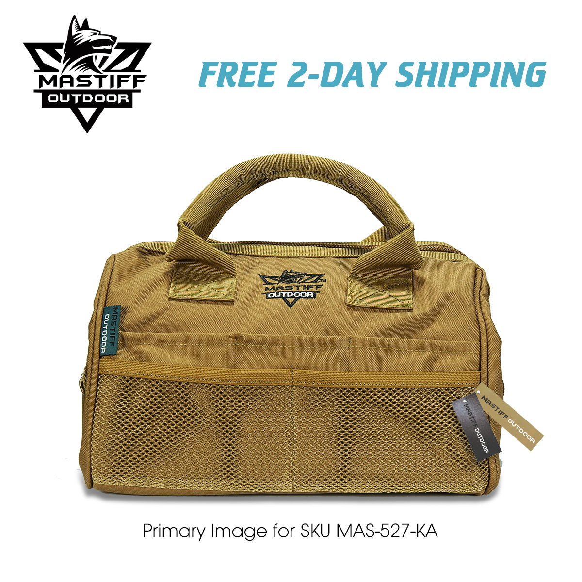 Multi-Tool Bag Wide Mouth Ammo Case Heavy Duty All Purpose Pack Khaki ...