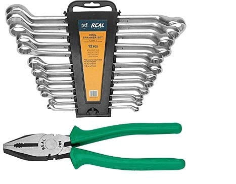 Multi Tool Kit 13 Pc - 12 Pc Set | Heavy Duty Ring Spanners With ...