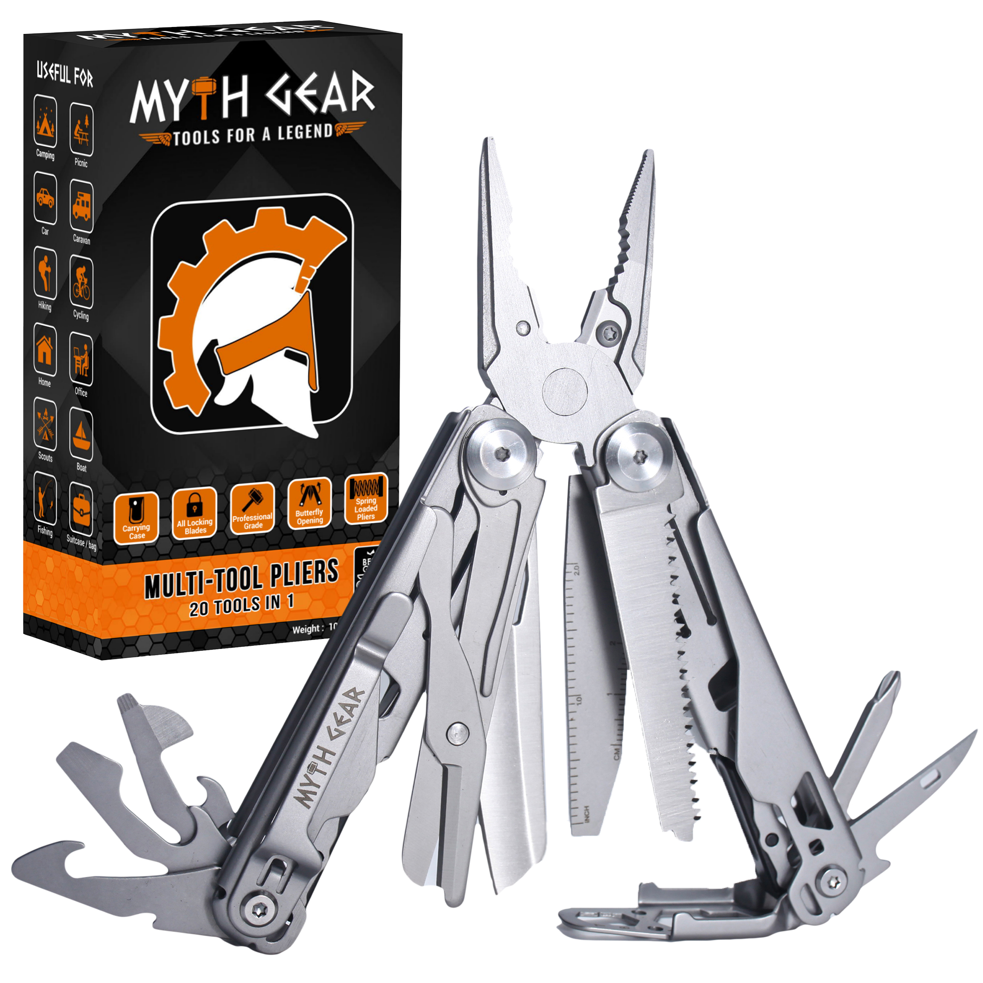 LEATHERMAN, Sidekick Pocket Size Multitool with Spring-Action Pliers ...