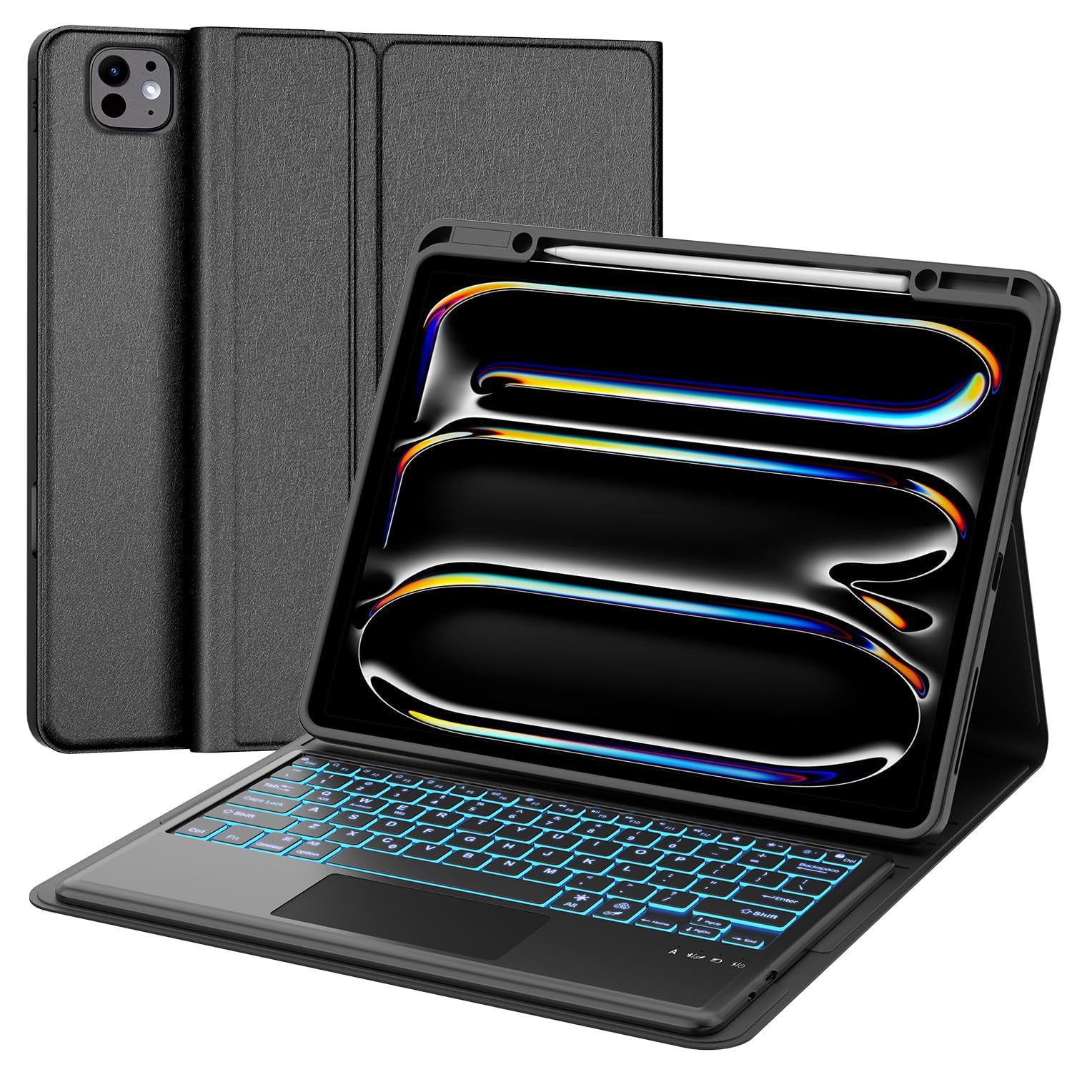 Multi-Touch Trackpad Keyboard Case for iPad Air 13-inch(M3-2025, M2 ...